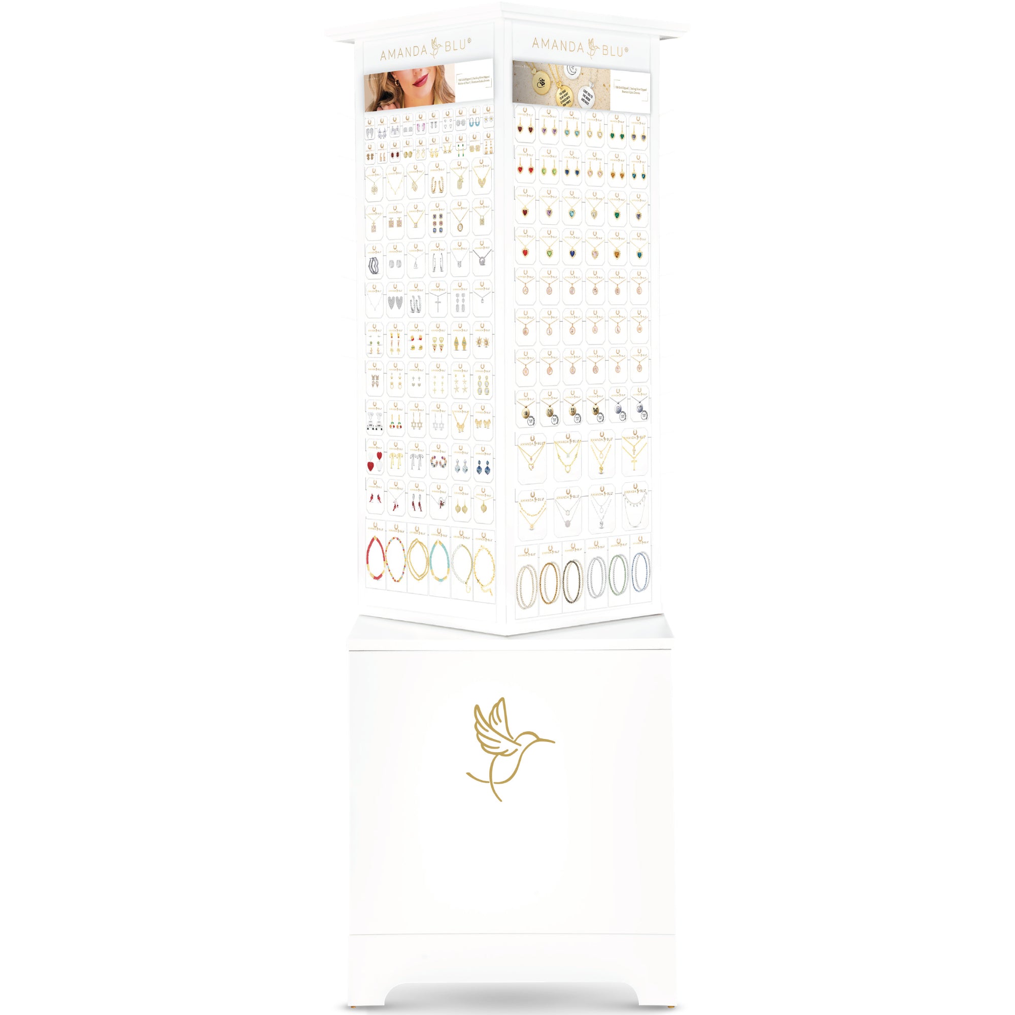 Pre-Fixed White Floor Fixture Display – Canadian Gift Concept